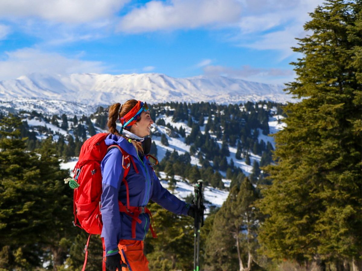 Joyce Azzam’s LMT winter traverse - The Mountains Magazine - Lebanon